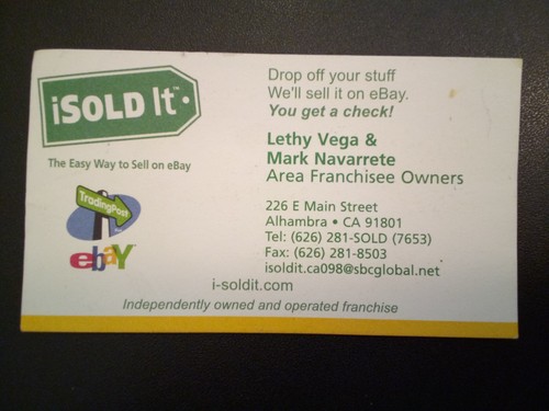 Vintage eBay Franchise Seller Store Front Business Card | eBay