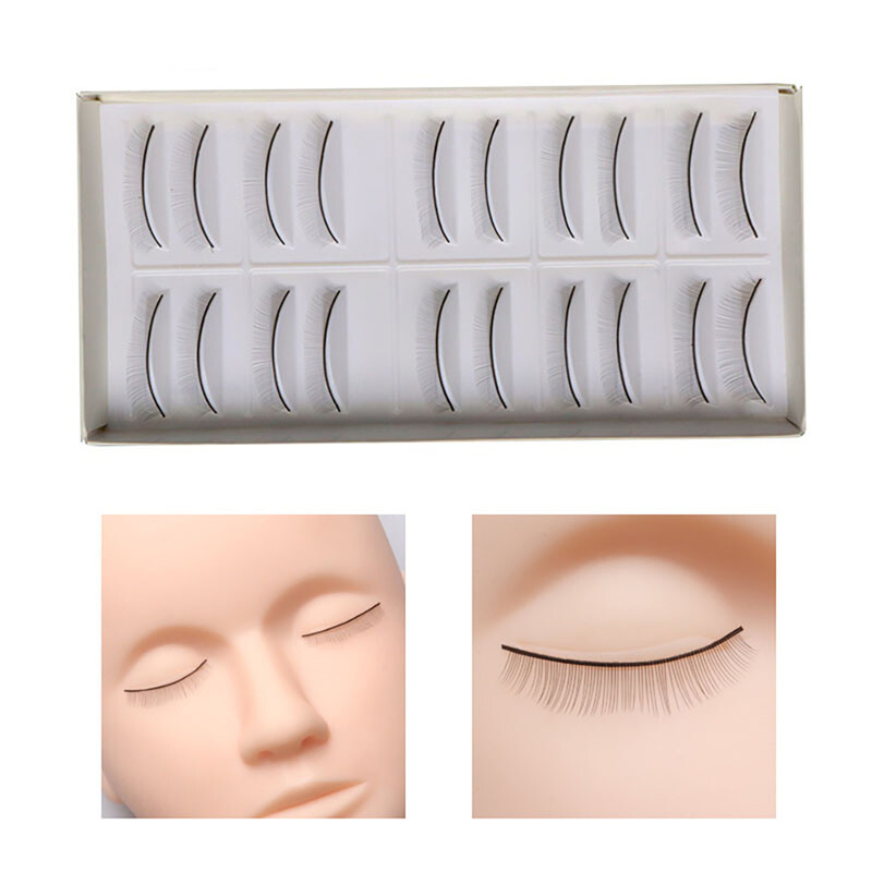 10Pairs Practice False Eyelashes Training Lashes For Eyelash Extension ...