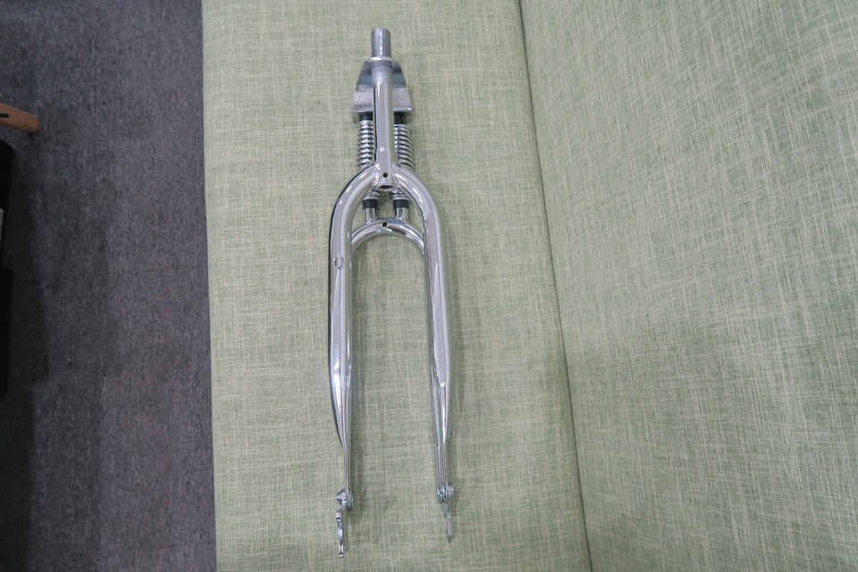 DONSP1986 26" Double Springer Fork 1" Threaded Bicycle Fork-Cruiser ...