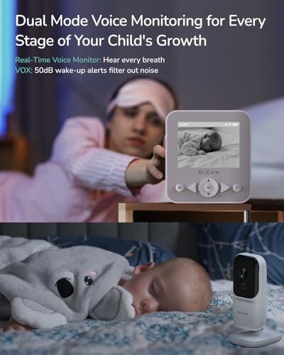 NeoView Video Baby Monitor with 2 Cameras, 2.8” Screen, 2-Way Audio ...