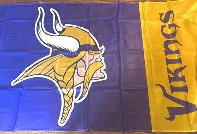 WindCraft SportsPolyester NFL Minnasota Vikings 3x5 Flag Double Sided ...
