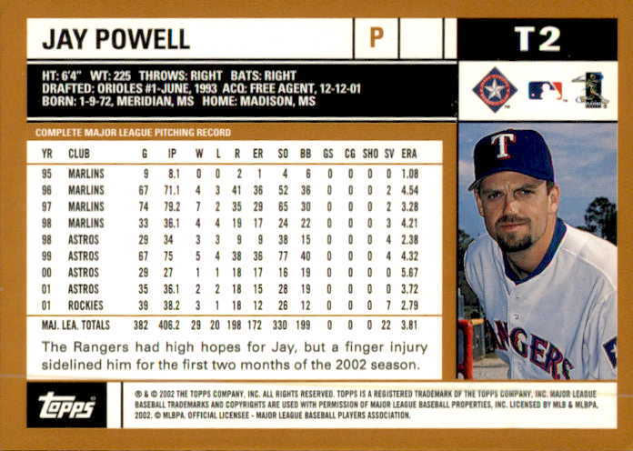 2002 Topps Traded (SP) Short Print Set Break cards NRMT-MT, You Pick | eBay