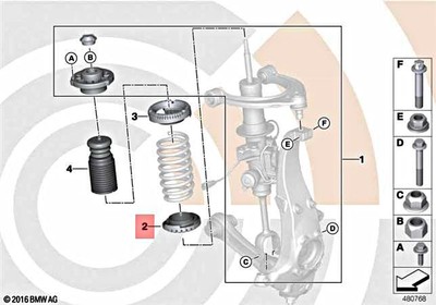 Genuine BMW I Alpina Hybrid M5 M6 I8 5 7L B6 Spring Pad Lower ...