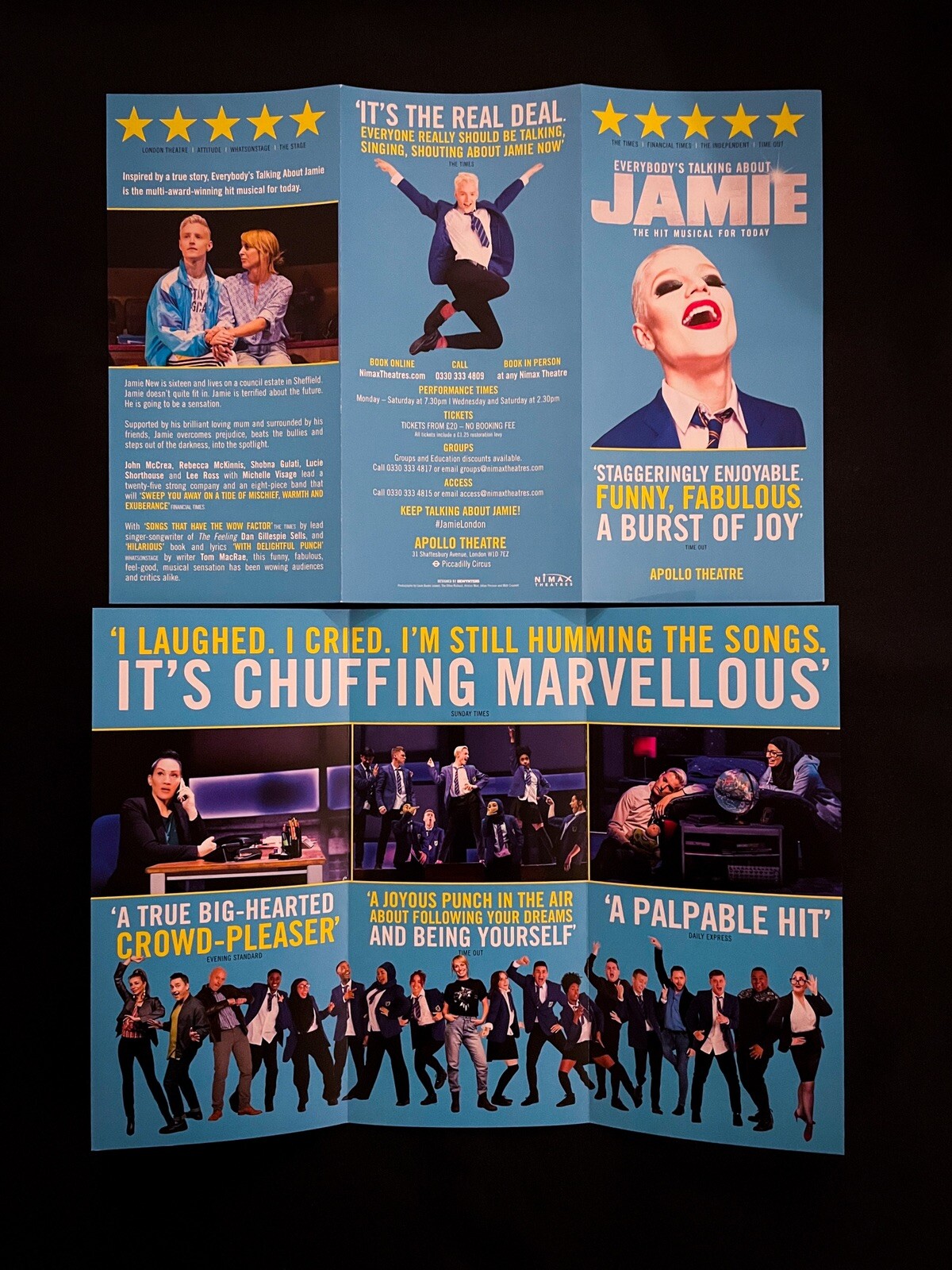 EVERYBODY’S TALKING ABOUT JAMIE Musical Flyer. MICHELLE VISAGE, RuPaul ...