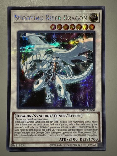 YUGIOH SHOOTING RISER DRAGON ASIA ENGLISH EDITION ES01-AE030 SECRET ...