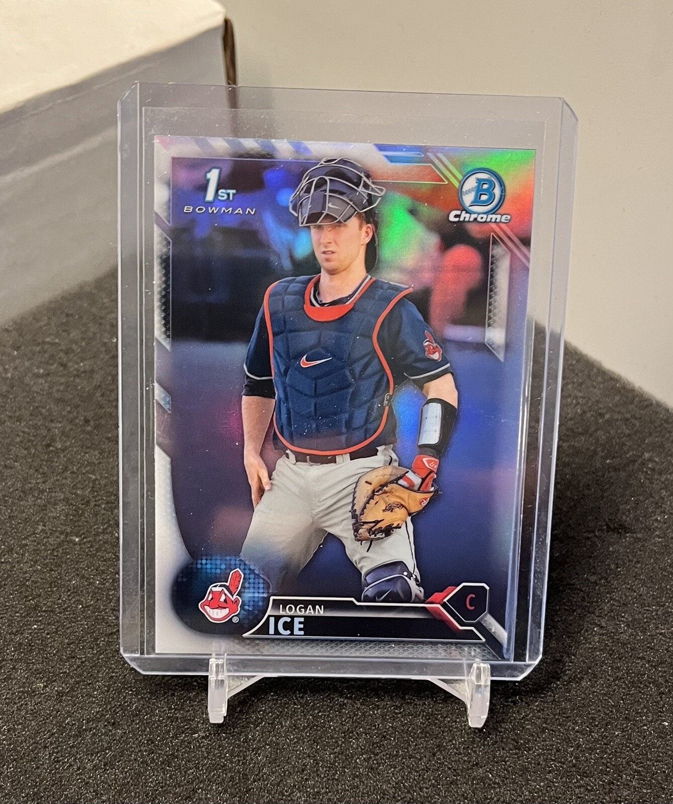 Logan Ice 2016 Bowman Chrome card BDC-9 Cleveland Indians Prospect ...