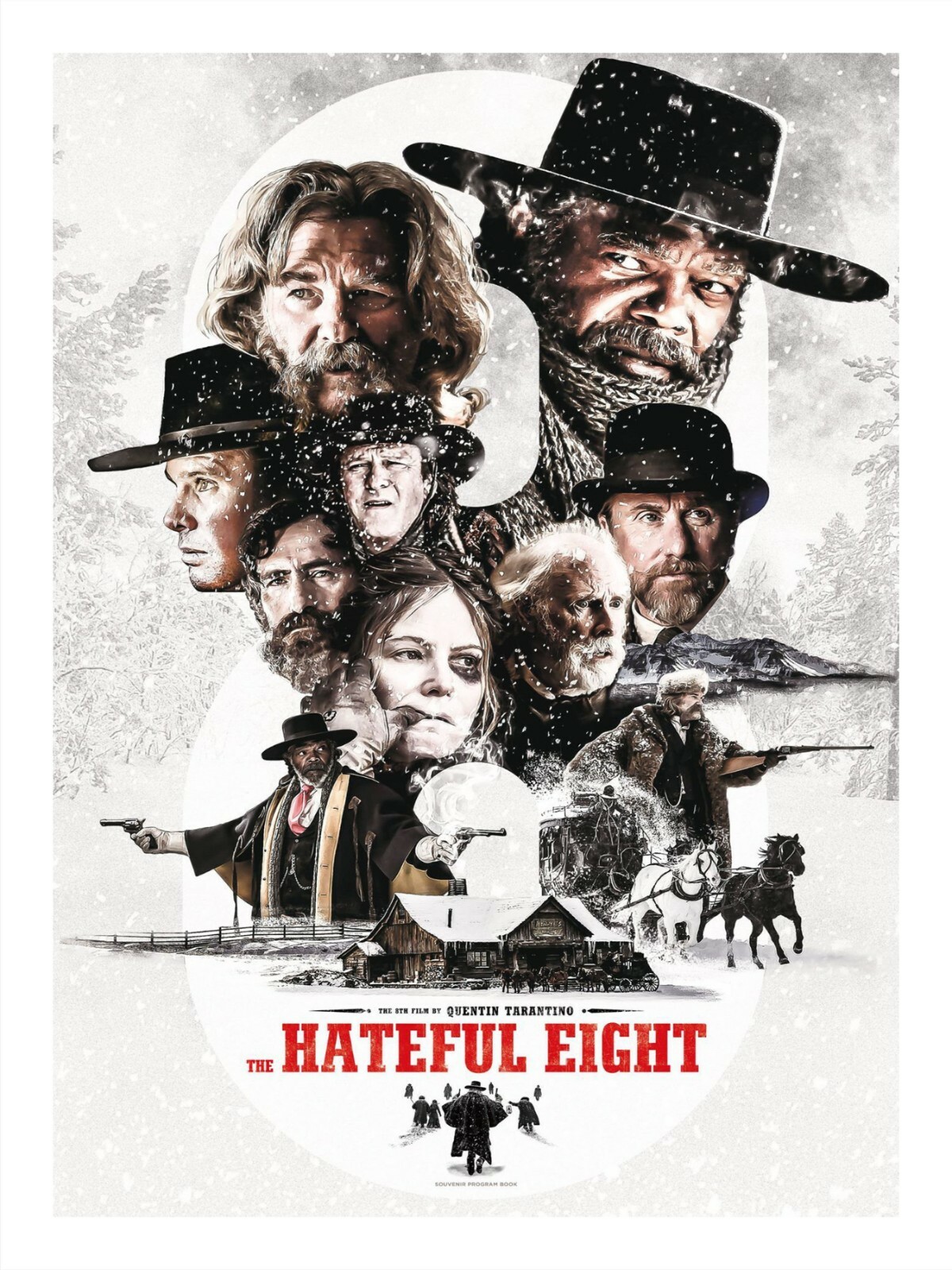 Movie Poster Print THE HATEFUL EIGHT 18x24" V2 | eBay
