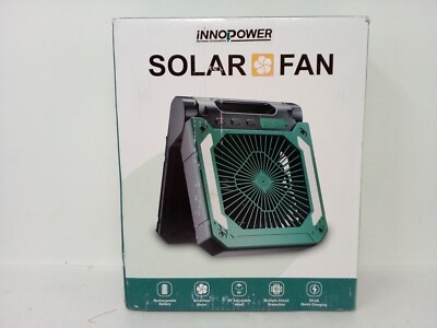 20000mAh Rechargeable Solar Fan Innopower {Green}5V-2A Multiple circuit ...