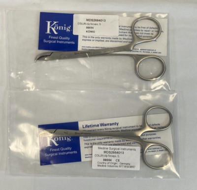 Pair of Konig MDS2664013 Colin Removal Forceps General Surgery | eBay