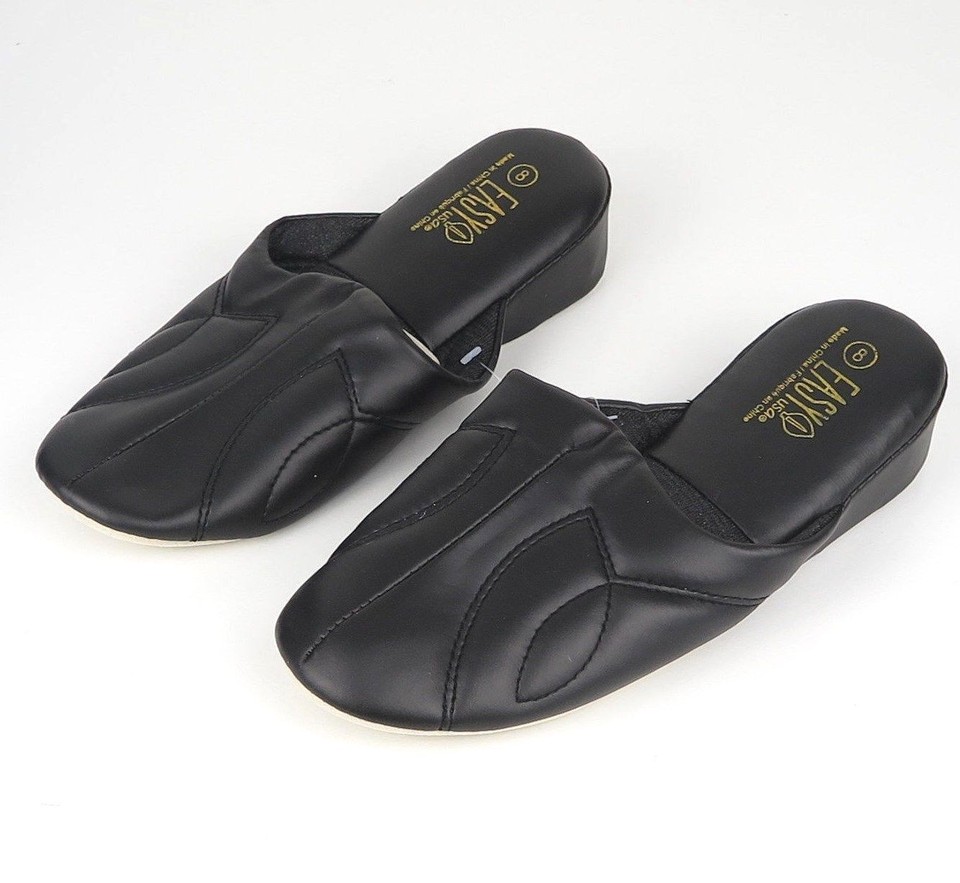 Pair of Women's Soft Vinyl House Slippers Sizes 6-11 New | eBay