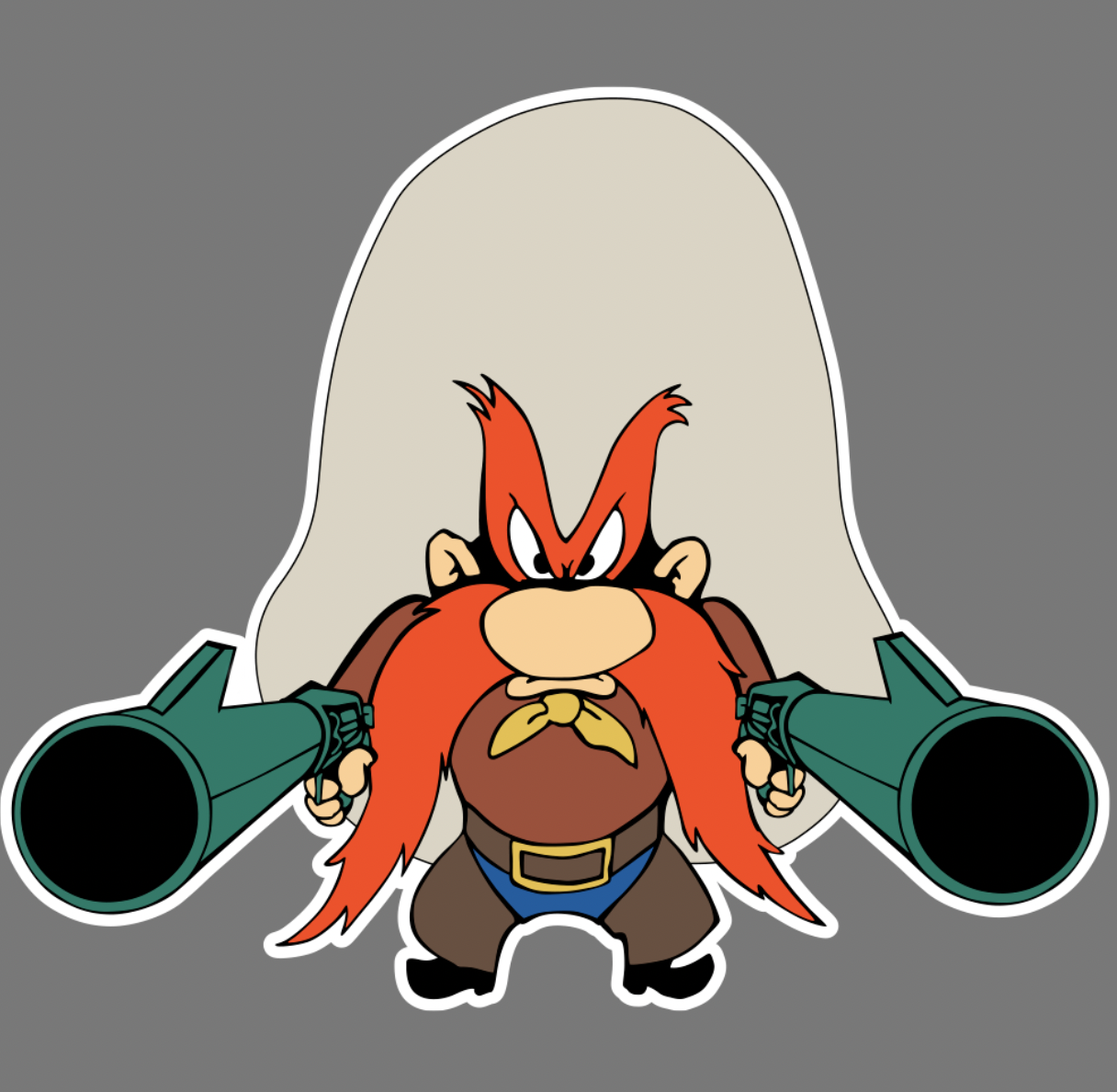 Car Magnet - Yosemite Sam Gun Kids Cartoon - MAGNET | eBay