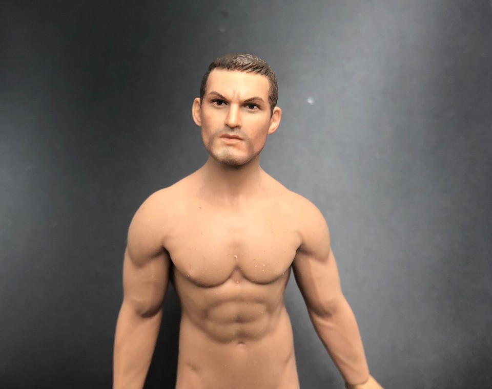1/12 male head sculpt E for Tbleague Phicen TM01A TM02A 6" figure SHF ...