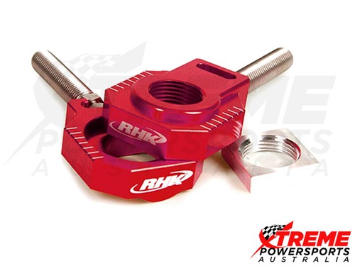 RHK MX LOLLIPOP AXLE BLOCK KIT RED KAWASAKI KX125 KX250 KX 125 250 2004 ...