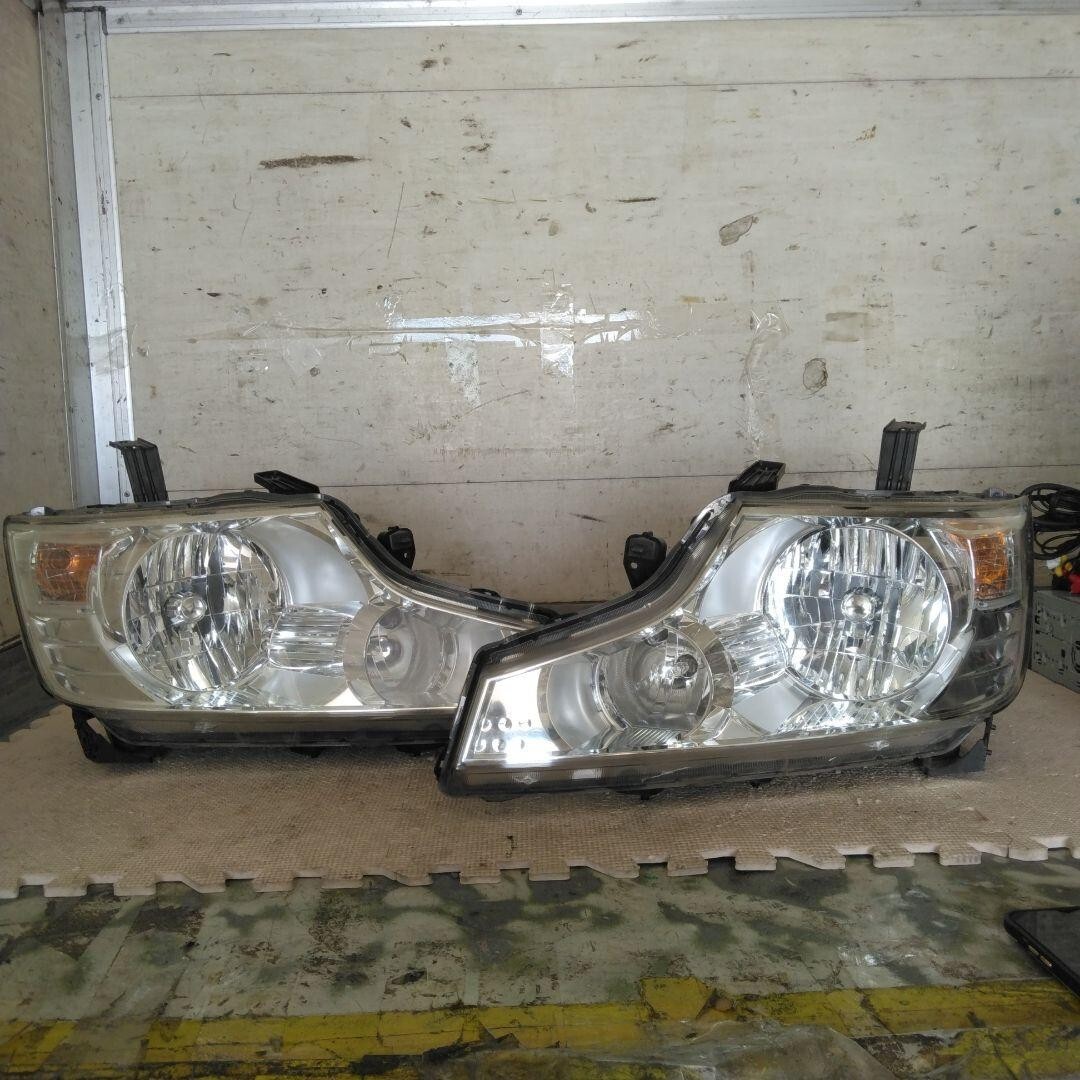USE JDM 2010 Honda Stepwagon RK Halogen Headlights Lights Lamps Set OEM ...
