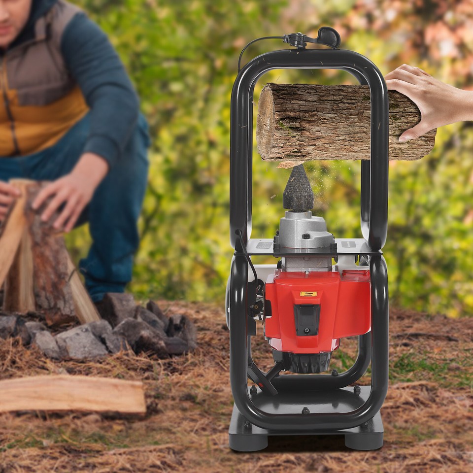 3.4HP 64CC Gas Powered Log splitter Cone splitter Manual Start Firewood Splitter | eBay