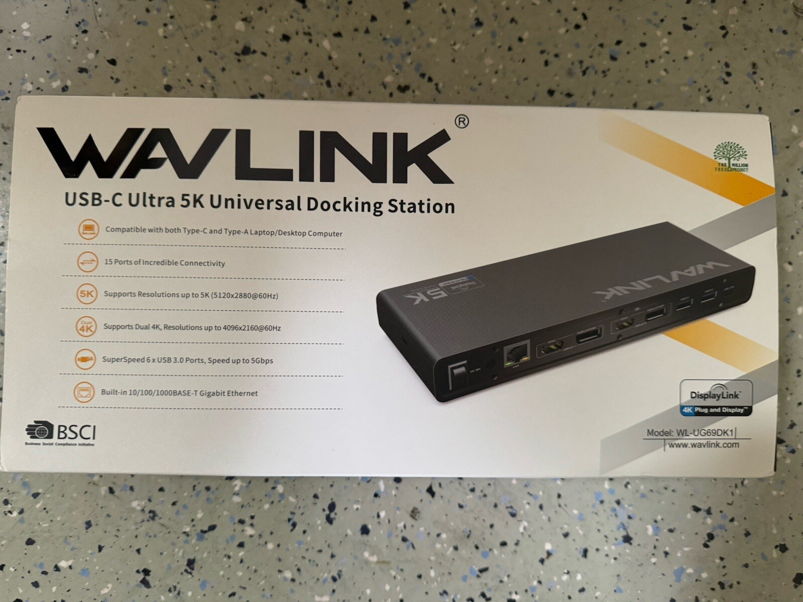 Wavlink WL-UG69DK1 USB-C 5K Dockingstation Dual 4K Videoausgänge ...