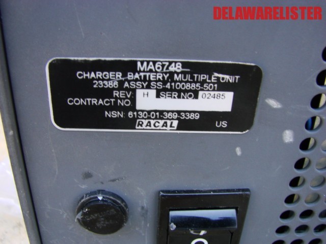 US Military Radio Battery Charger Racal PRC-139 PRC139 MA-6748 6 Gang ...