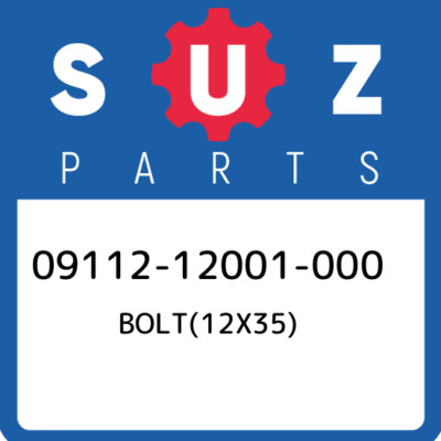09112-12001-000 Suzuki Bolt(12x35) 0911212001000, New Genuine OEM Part ...