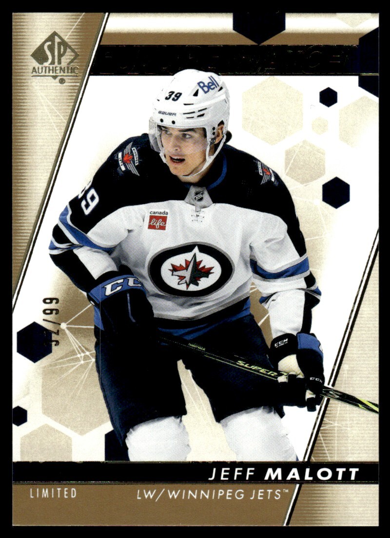 2022-23 SP Authentic Future Watch Gold Jeff Malott Rookie 32/99 ...