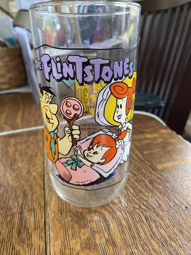 Flintstones Drinking Glass/Hardee’s- The Blessed Event- Pebbles | eBay