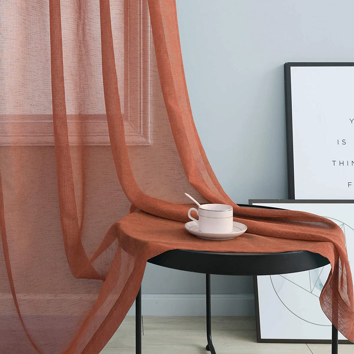 Rust Colored Living Room Curtains | Baci Living Room