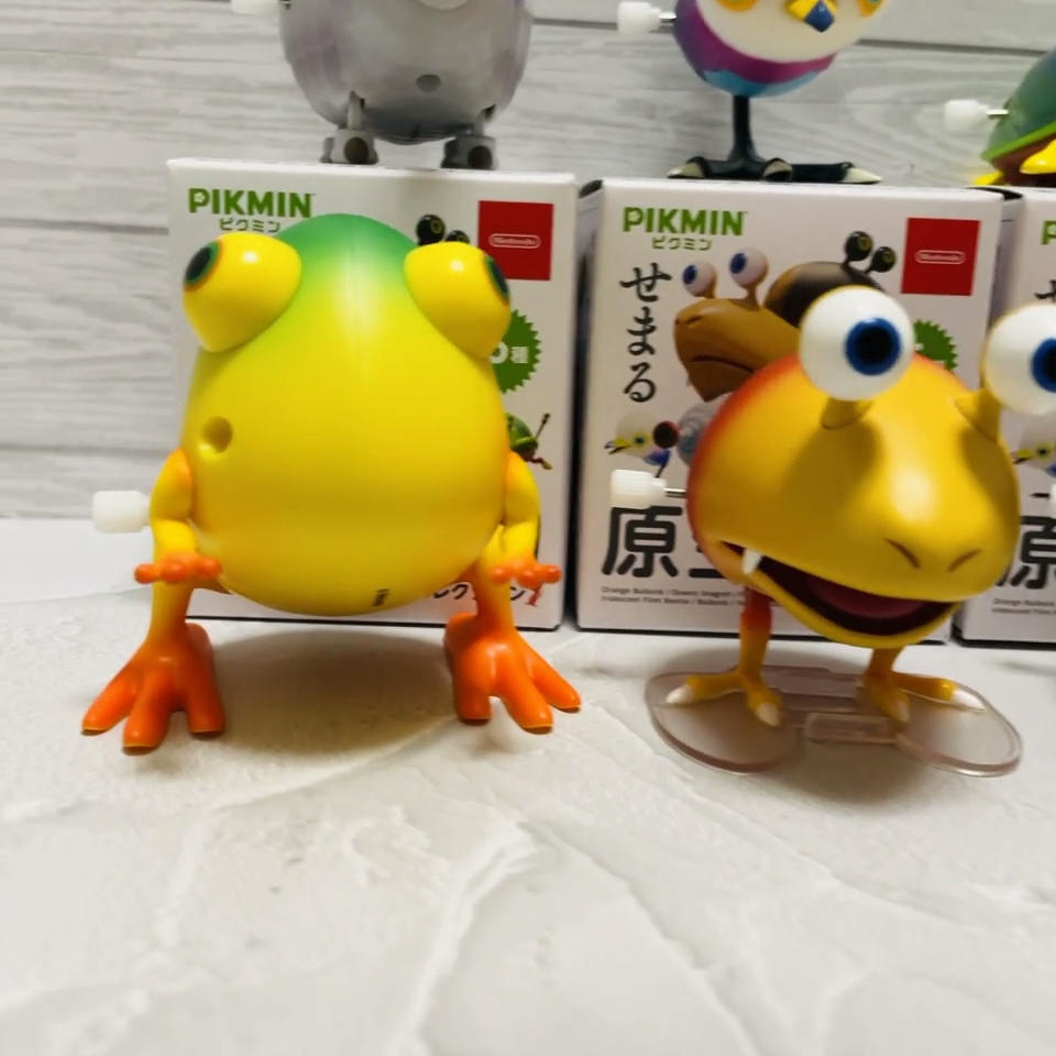 Pikmin Protists Figure Collection Complete BOX set of 6 types wind up ...