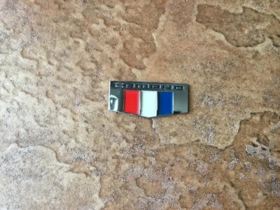 Chevrolet Camaro Fender Emblem OEM Red White Blue Chrome Tab 84233235 ...