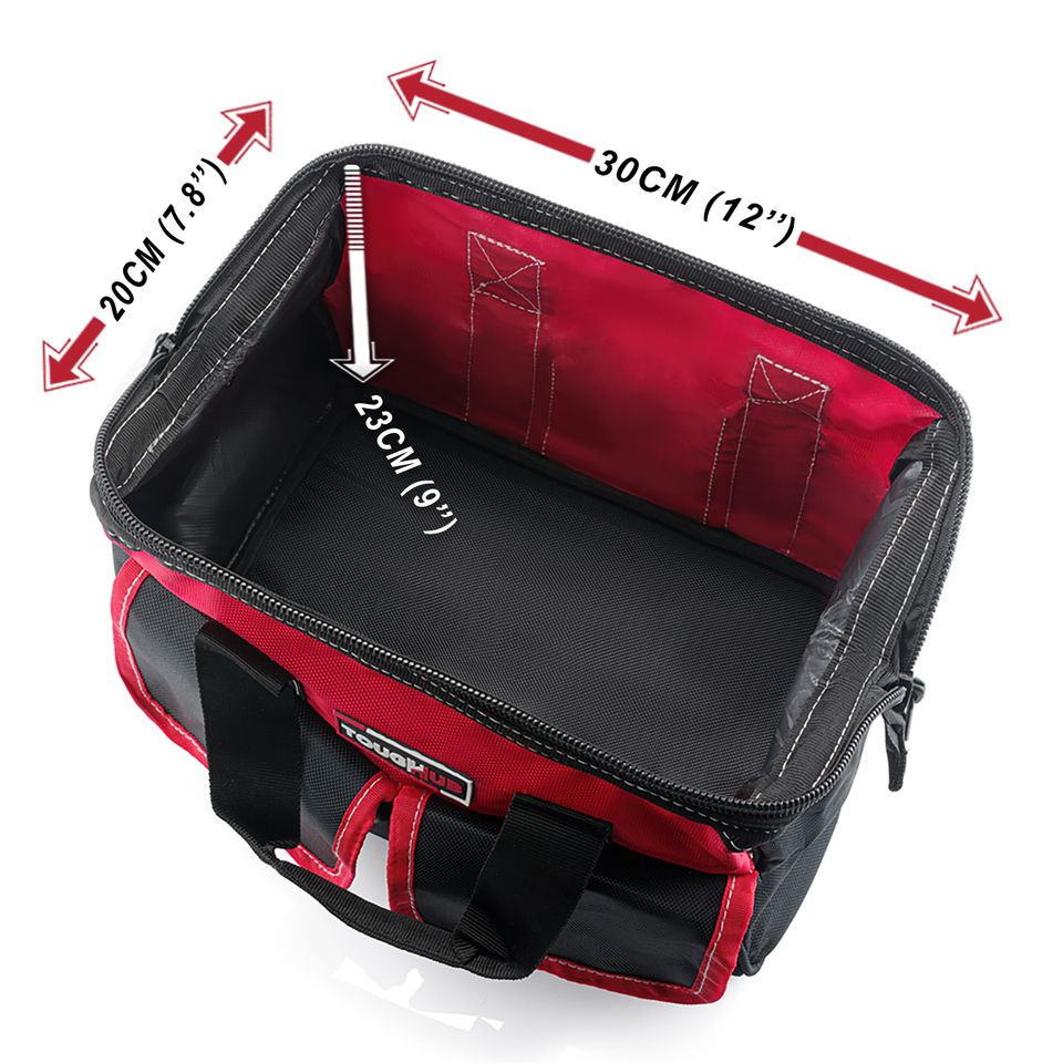Hand Tool Bag with Multi Pockets Heavy Duty Small Tool Storage Case ...