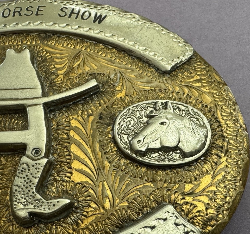VTG Rare Houston Livestock Show & Rodeo Paint Horse Breakaway Roping ...