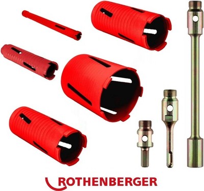 Rothenberger Dry Diamond Core Drill Bits 28mm-117mm Hole Drilling ...