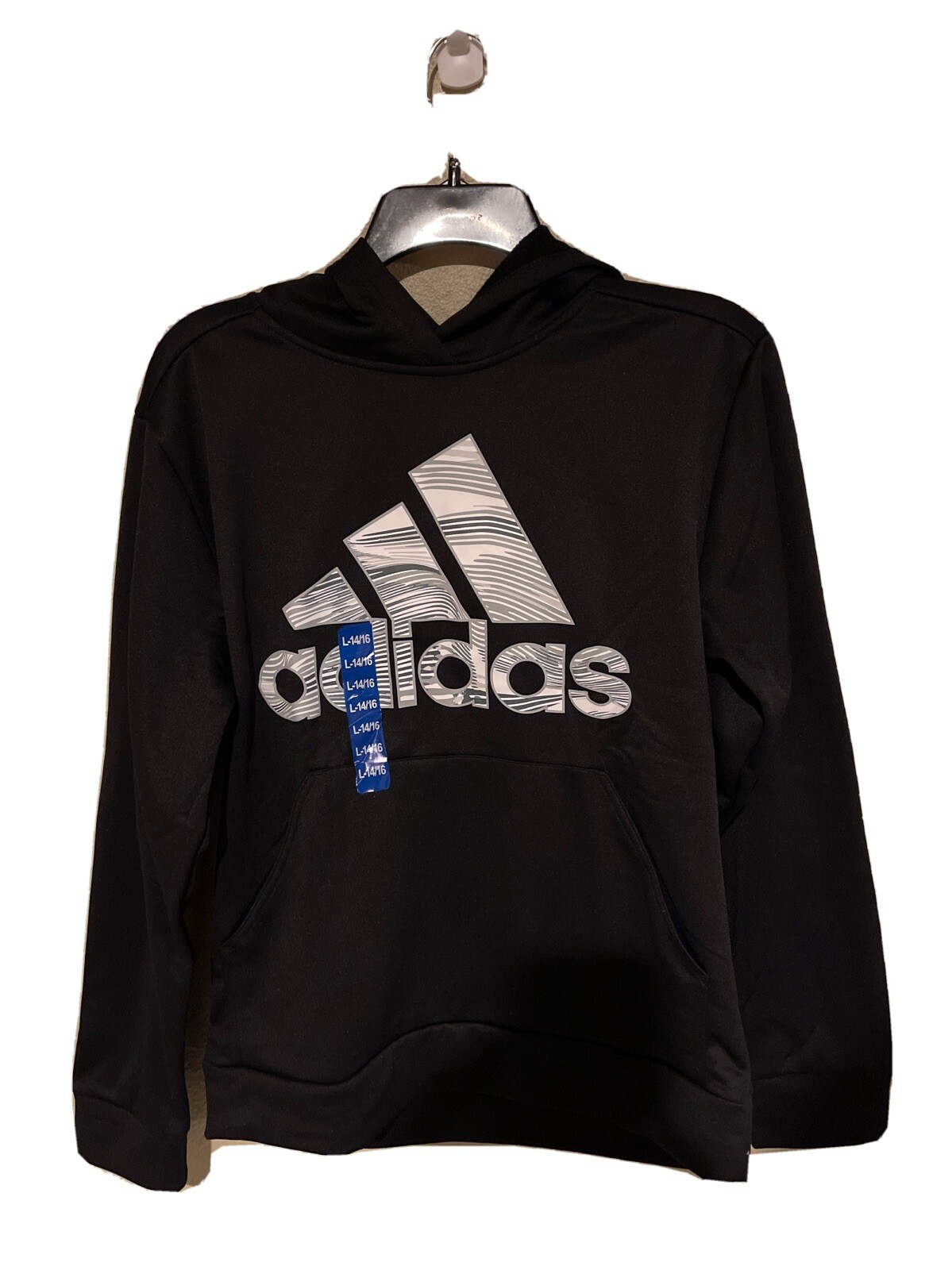 NWT Youth L Adidas Tech Fleece Performance Hoodie Black L 14/16 | eBay