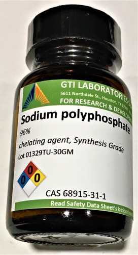 Sodium polyphosphate, = 96%, chelating agent, Synthesis Grade | eBay