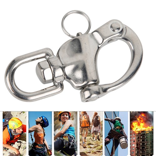 (16x87mm)Mountaineering Rock Climbing Shackle 316 Stainless Steel ...
