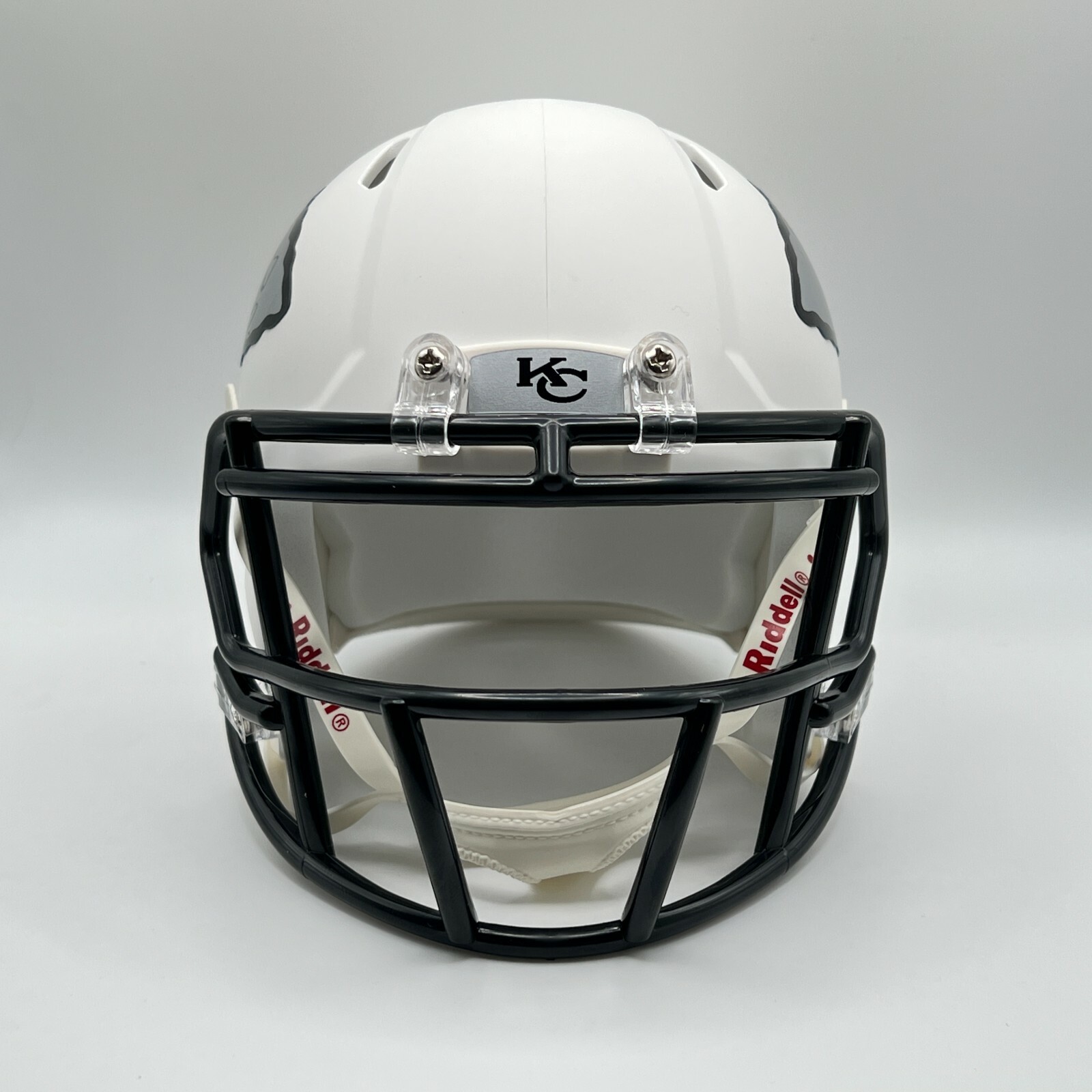 Kansas City Chiefs CUSTOM Matte White - "Black Ice" Mini Football ...