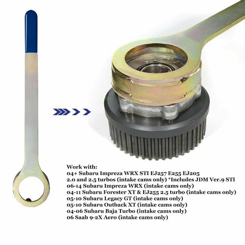 Cam Sprocket Tool Kit Crank Wrench Holder For Subaru Impreza WRX STI ...