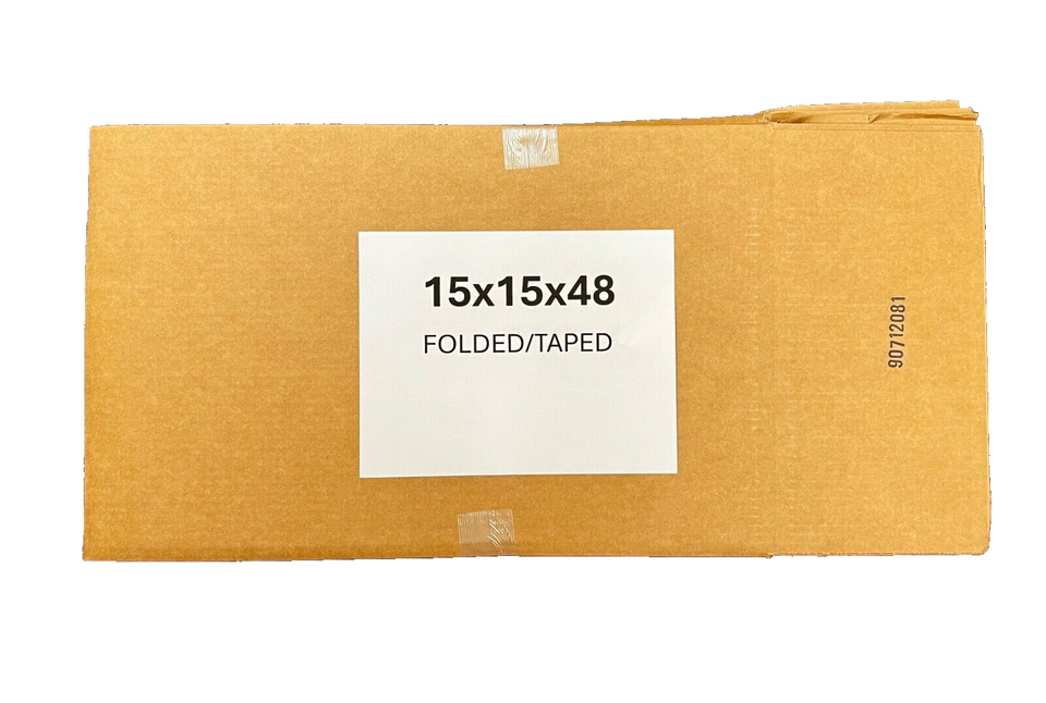 15" x 15" x 48" CARDBOARD BOX - 200 lb - SINGLE BOX - TALL | eBay