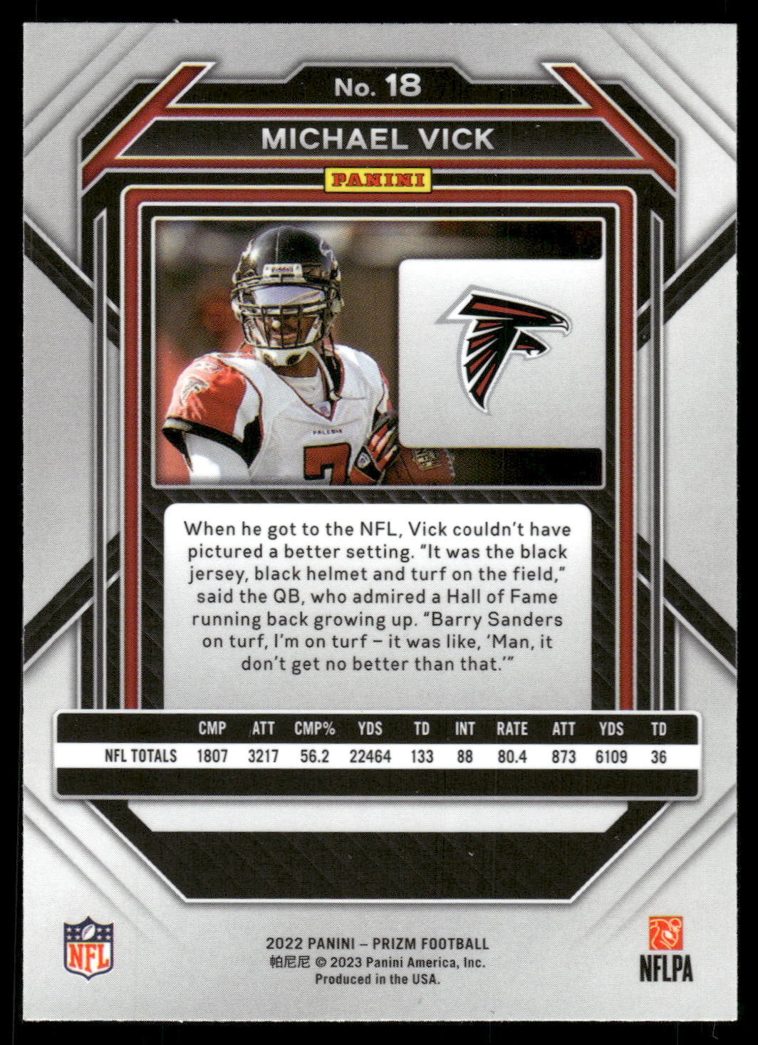 2022 Panini Prizm - #18 Michael Vick for sale online | eBay