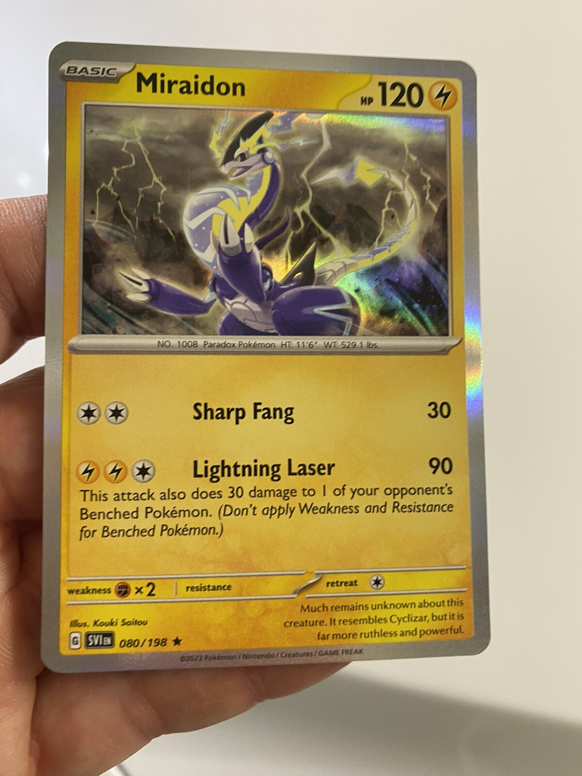 Miraidon 080/198 Rare Holo | Scarlet & Violet | Pokemon Card | eBay