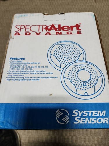 System Sensor SpectrAlert Advance SPCR Ceiling Speaker Red NEW | eBay