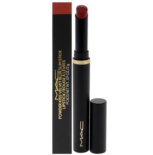 MAC Powder Kiss Velvet Blur Slim Lip Stick, 893 SWEET CINNAMON 0.07 oz ...
