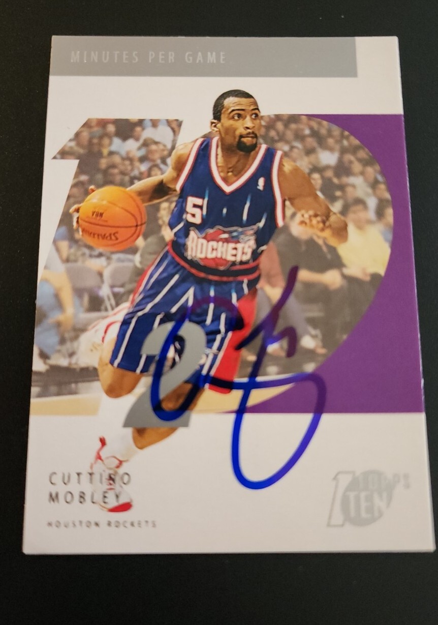 Cuttino Mobley Signed 2002-03 Topps Ten Houston Rockets Basketball Card ...