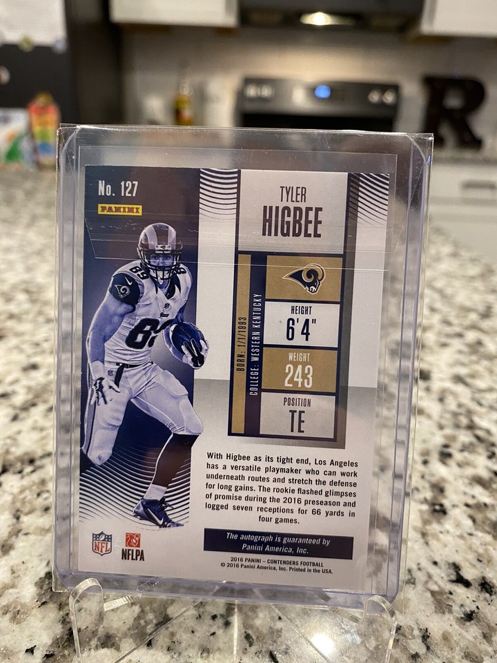 2016 Tyler Higbee /99 Rookie Ticket Auto | eBay