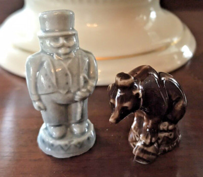 Wade Whimsies England Circus Bear & Ringmaster Pair Red Rose Tea ...
