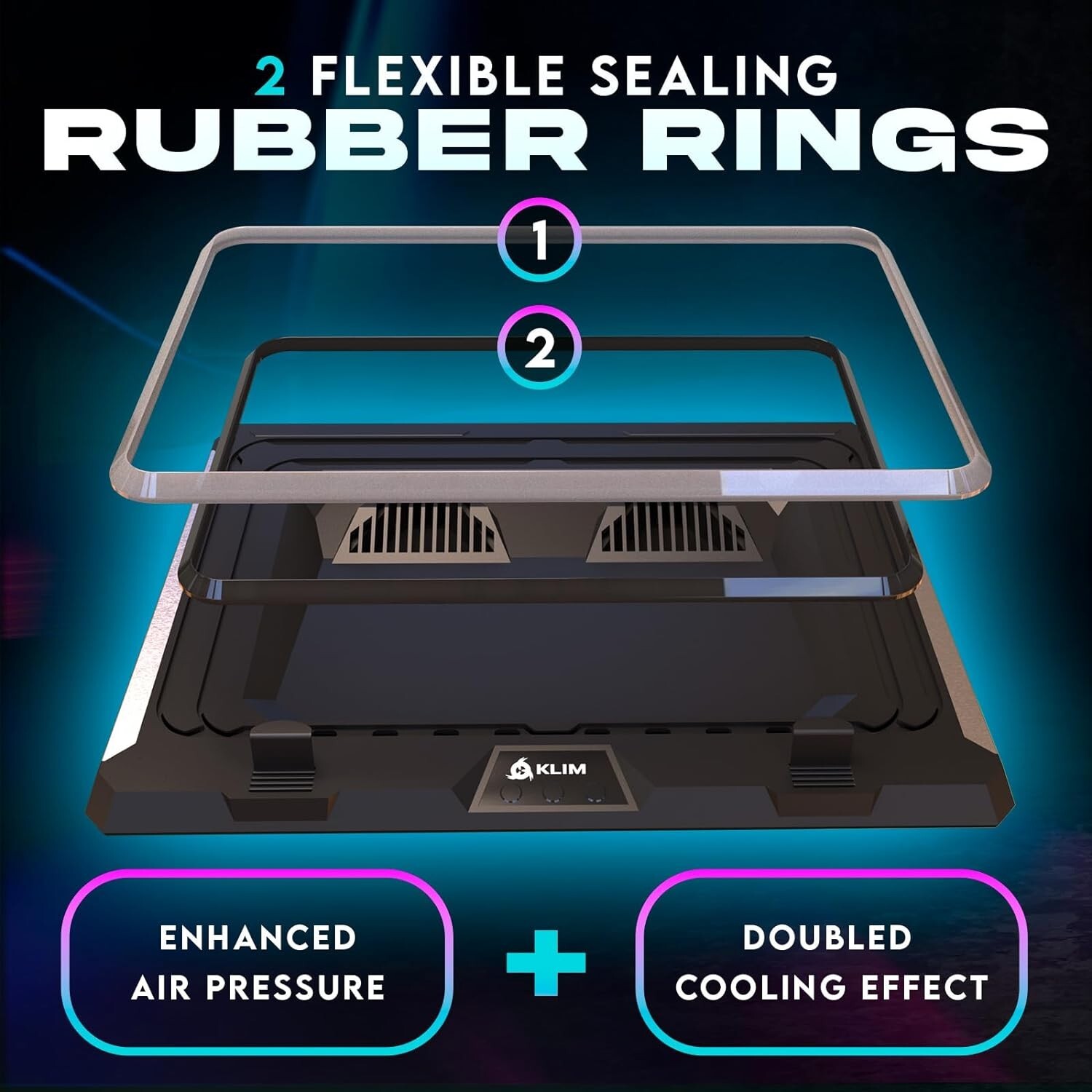 KLIM Mistral Laptop Cooling Pad - NEW 2023 - | Grelly UK