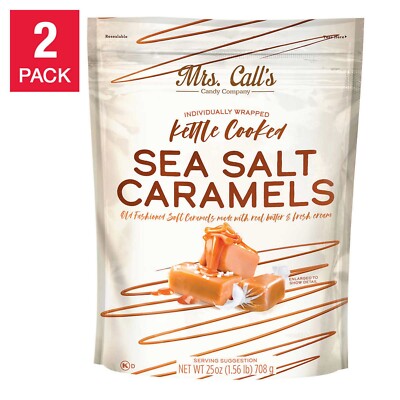 SALTED CARAMELS SEA SALT AND & CARAMEL CANDY KETTLE COOKED MRS CALLS 2 ...