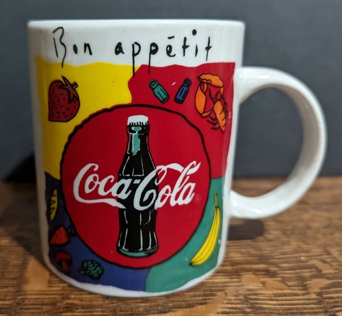 VTG 1998 Coca Cola Bon Appetit Ceramic Coffee Mug Cup by Gibson 12 oz ...