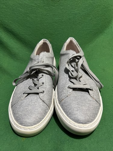 1. State Darrion Fabric Gray Silver Lace Up Tennis Shoes Casual Sneaker ...