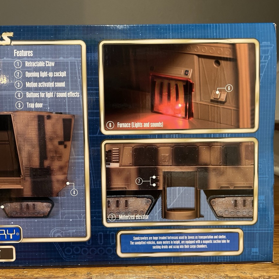 Star Wars Sandcrawler Playset Droid Factory Legacy Exclusive Jawa Gonk ...