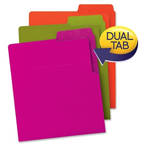 Smead Organized Up Heavyweight Vertical File Folders, Dual Tabs, Letter ...