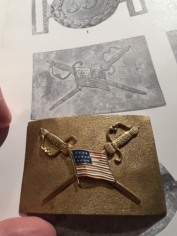 Non Dug Civil War Rare Buckle Published In Stan Phillips Book | eBay